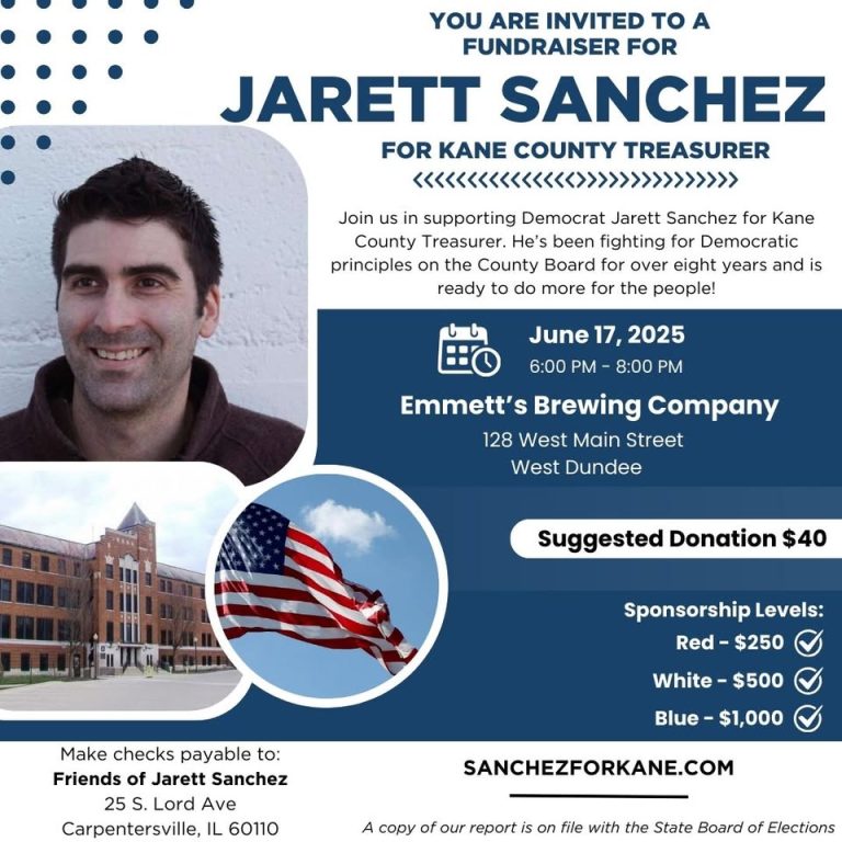 Jarett Sanchez for Kane County Treasurer Fundraiser