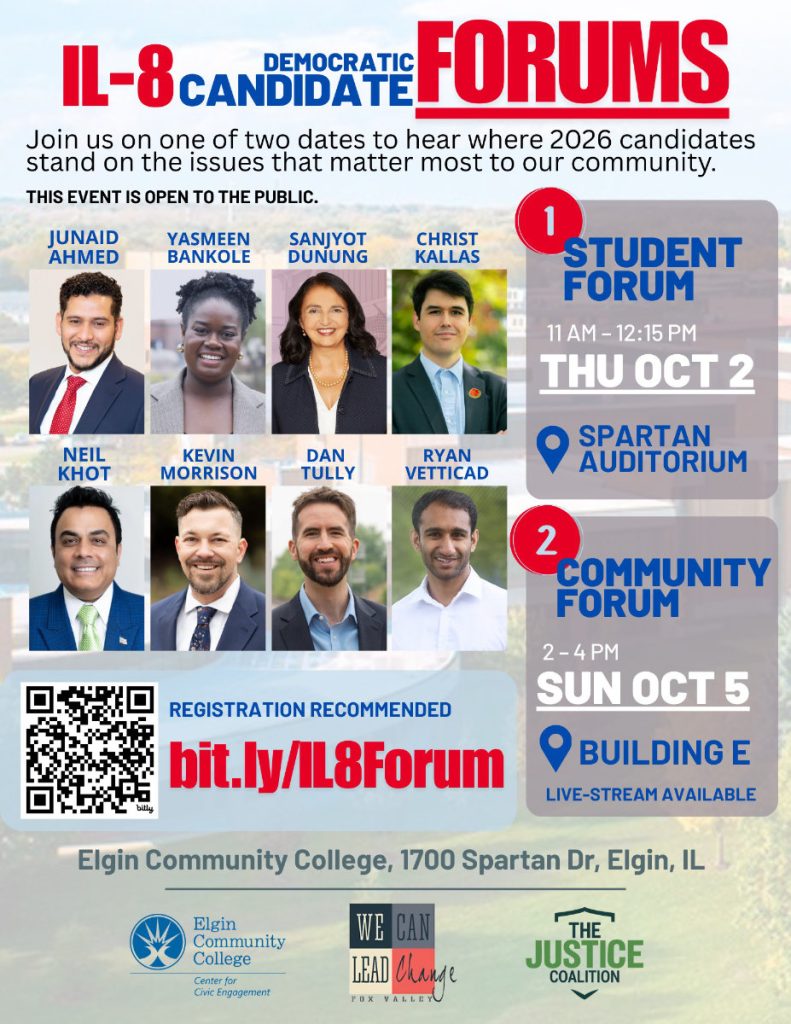 IL-8 Democratic Candidate Forums